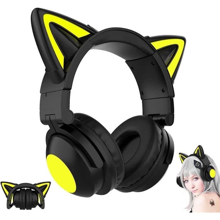 Casques Sans Fil Cat Ear Avec Microphone Casque De Jeu Supra ...