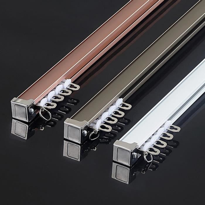 Ensemble De Rails De Rideau En Aluminium, Rail De Rideau De Plafond Ou ...