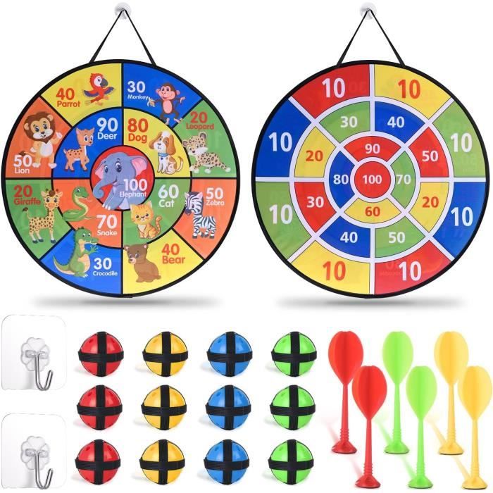 Jeu De Fléchettes De 66 Cm Avec 12 Boules Collantes, Intérieur-Sport En ...