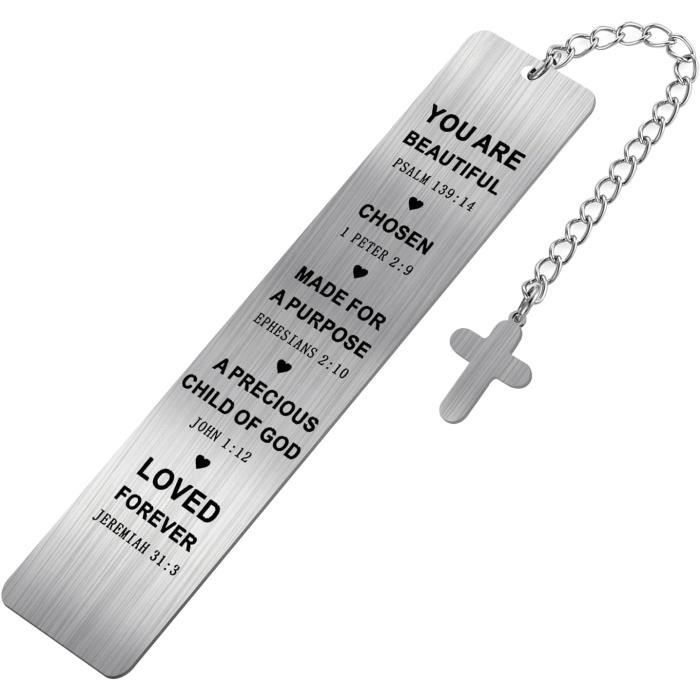 Marque Page Chrétien Inspirant, Verset De La Bible Cadeau Pour Filles ...
