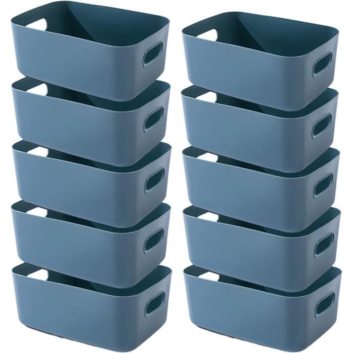 10 Boite Rangement Plastique,Panier Rangement Plastique,Paniers Et ...