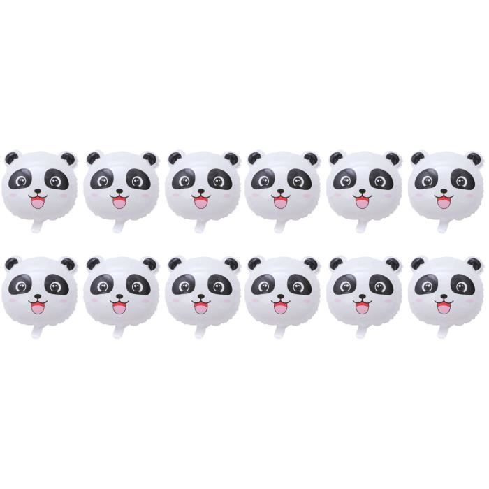 12 Pcs Panda Ballon Creative Dessin Animé Feuille D'Aluminium Ballon ...