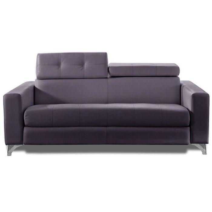 Canapé fixe capitonné DELANO 2 places - Cdiscount Maison