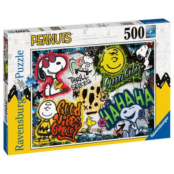 Puzzle de collection - RAVENSBURGER - Peanuts, Snoopy Graffiti - 500 ...