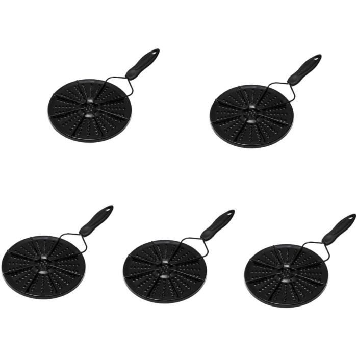 5 Pièces Plaque Conductrice De Chaleur Pour Cuisinière À Gaz Diffuseur De Poêle Plateau En Verre ...