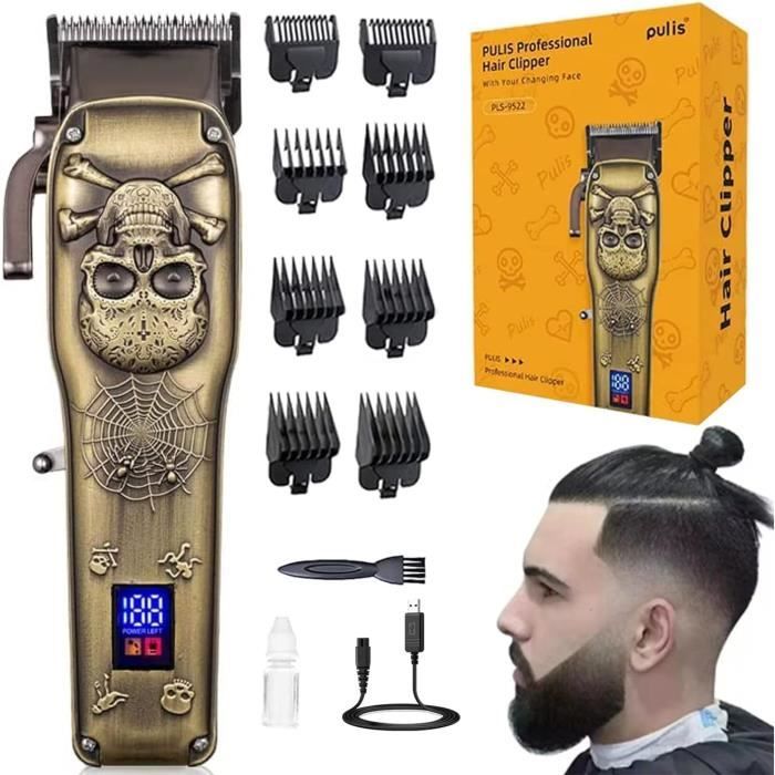 Tondeuse Cheveux,Tondeuse Barbe Kit Electriques Professionnelle,Secteur-Sans Fil Tondeuse À ...