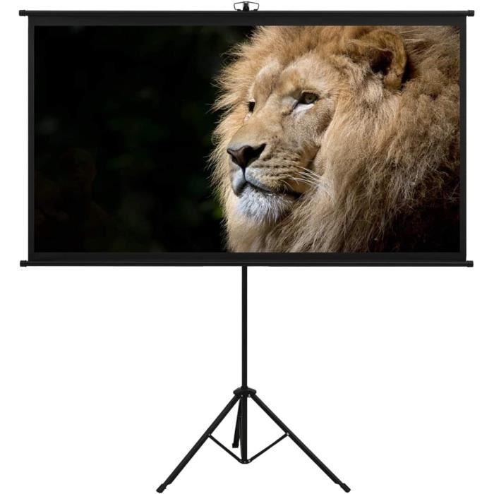 Mobile Écran De Projection Avec Trépied 100" 4:3, Écran Projecteur, Hd ...