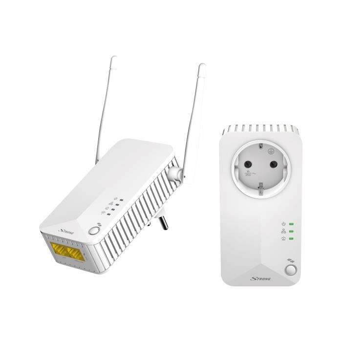 Strong Powerline Wi-Fi 500 Kit pont HomePlug AV (HPAV) 802.11b-g-n 2,4 ...
