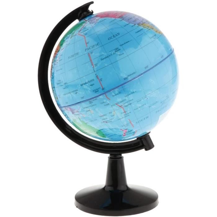 Wsf-Carte, 1Pc 16Cm Vintage Globe Rotation Du Monde Pivotant Carte Du ...