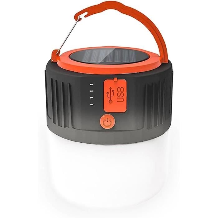 Lampe Camping Rechargeable, Lampe Solaire Camping Portable Avec Usb ...