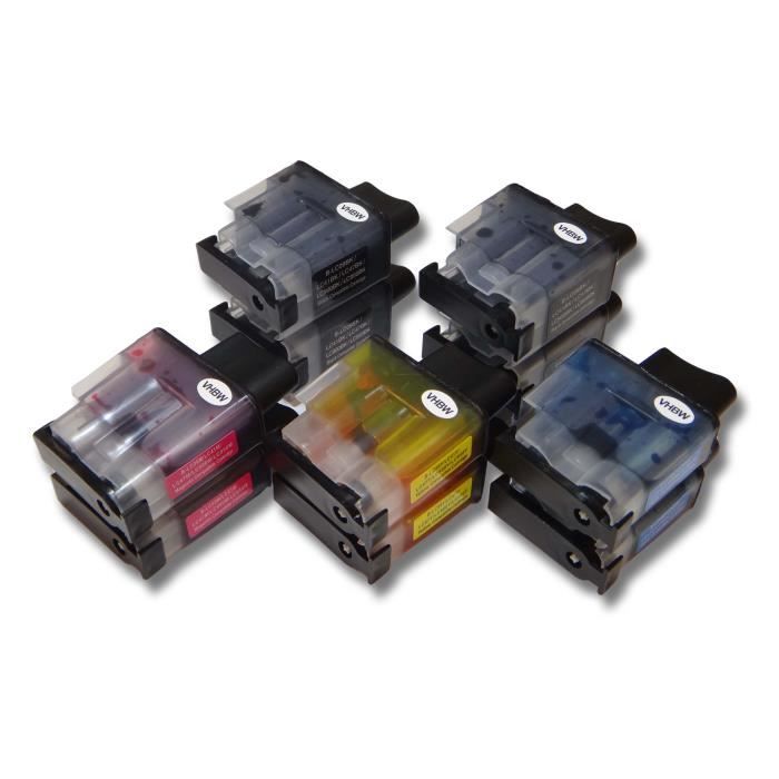 10 x Cartouches d'encre pour Brother DCP-110C, DCP-110, DCP115 C, DCP ...