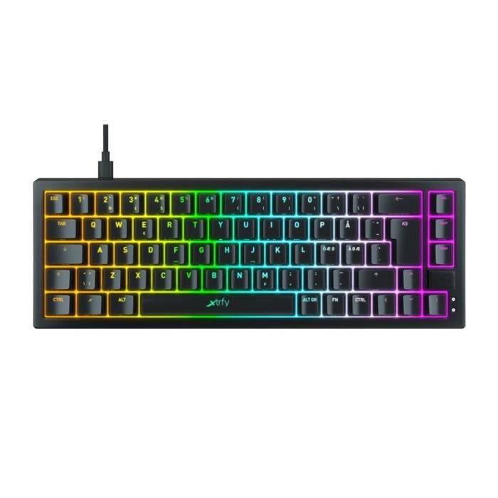 Xtrfy - Clavier gaming compact - K5-RGB-CPT-BLACK-R-FRA - Noir ...