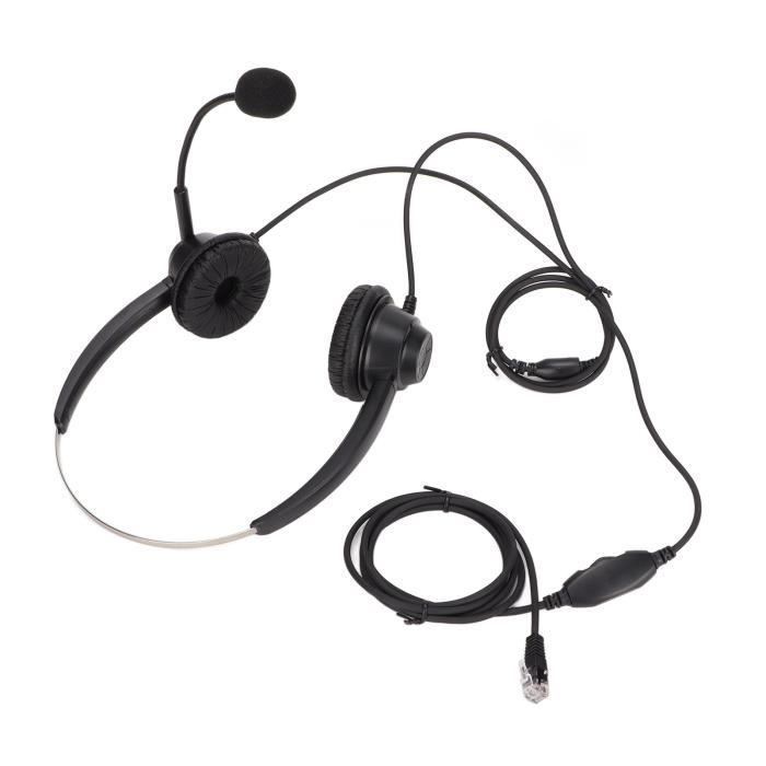 Casque de service client - YOSOO - H360D-RJ9-VA - Antibruit - Filaire ...