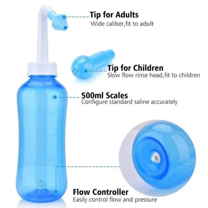 PX16140-SPRAY NASAL.Filet de lavage Nasal,Pot nettoyant pour le nez ...