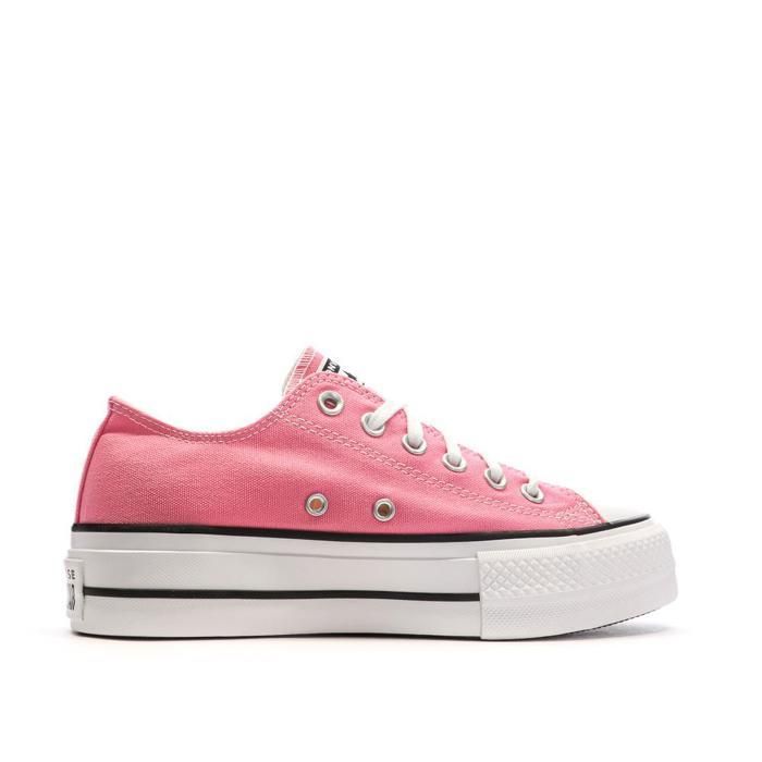 Baskets Roses Femme Converse All Star Lift A06508C Rose - Cdiscount ...