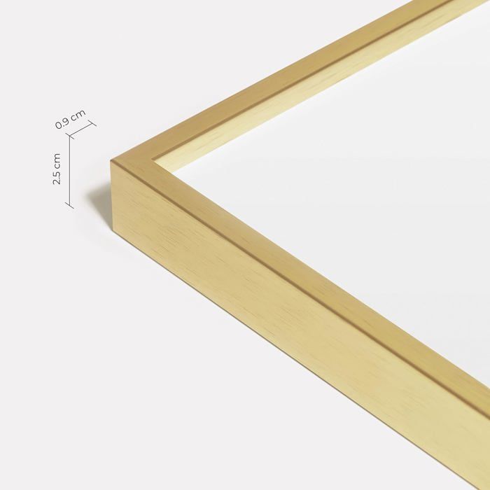 Cadre fin doré 70x100 cm - Moderne - Métal - Deco - Mural - Convient ...