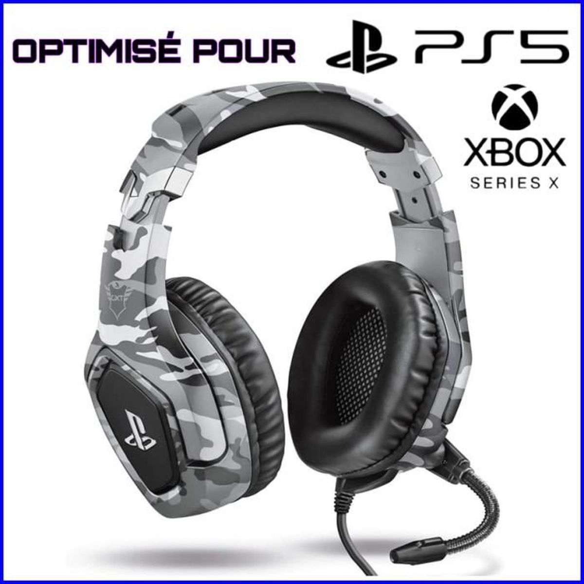 Casque Audio Gaming Pour Playstation 5 Optimisé Et Sous License Ps5