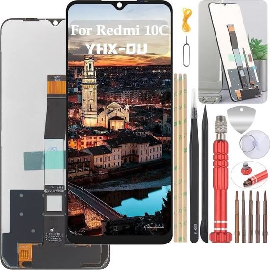 6.71'' Noir Écran Complet Tactile pour Xiaomi Redmi 10C 220333QAG 220333QBI 220333QNY Écran LCD ...