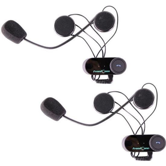 Intercom Moto Intercom Bluetooth Casque Moto Oreillette Interphone ...