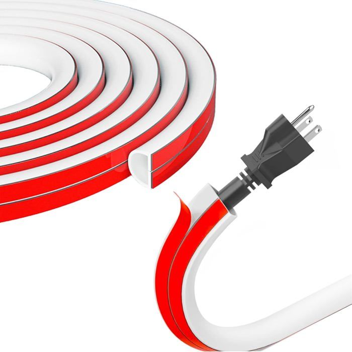 Cache Câble Sol, Goulotte Passe Câble Petit Flexible 3m PVC, Cache ...