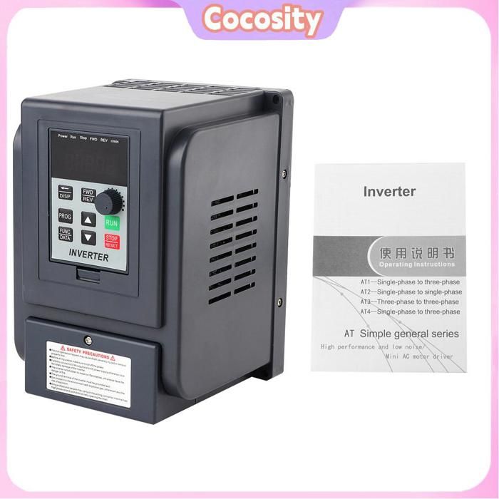 Inverseur de Fréquence Variable VFD de 1,5 KW, Sortie 380 V en 1 Phase ...