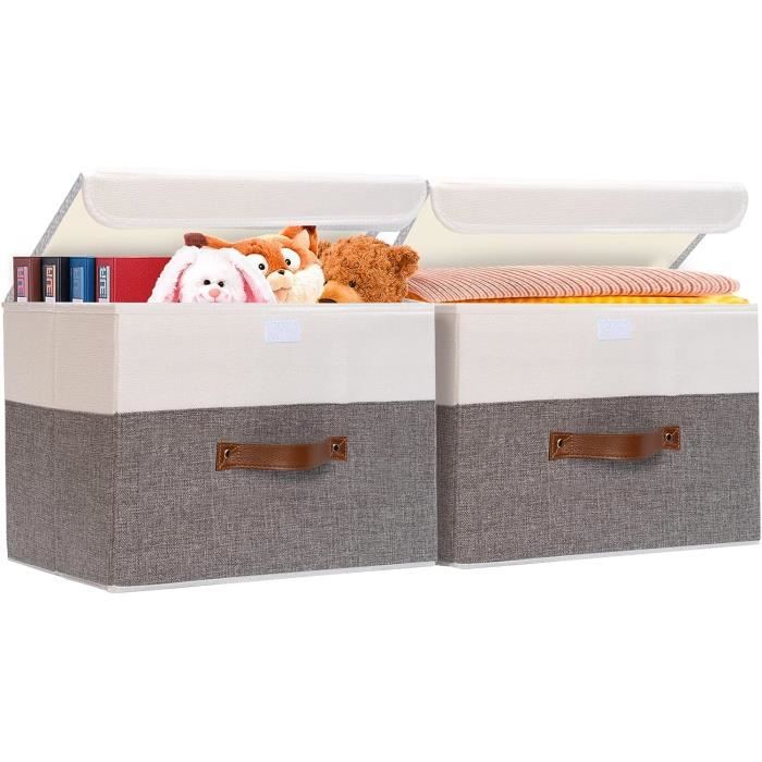 Boîte De Rangement, 45 X 30 X 30 Cm Paniers De Rangement Pliables Avec ...