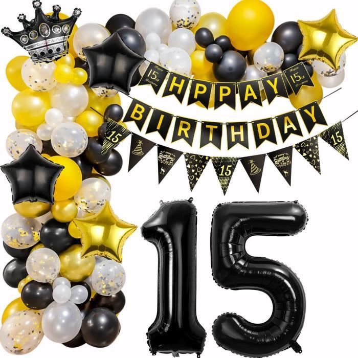 15 Ans Arche Ballon Anniversaire, 15 Ans Ballon Guirlande, Anniversaire ...