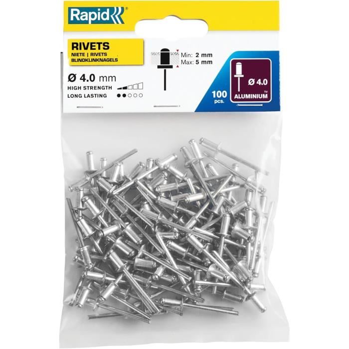 5000378 Rivets standards Ø4 x 8mm, Gris.[Y143] - Cdiscount Bricolage