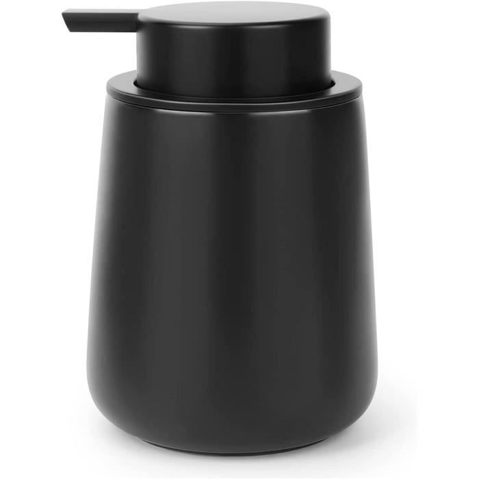Distributeur de savon en céramique Noir mat Distributeur de savon pour ...
