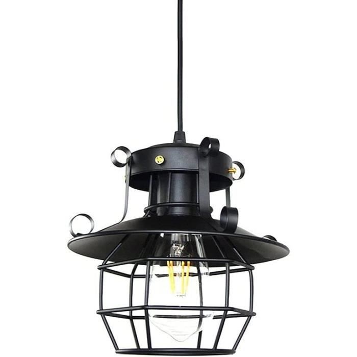 Lustre En Fer Forgé Style Industriel Rétro Maille En Fer Forgé Créatif ...