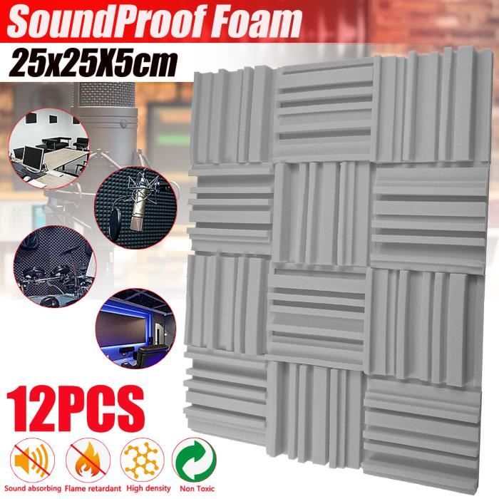 Mousse Acoustique Insonorisante - 250x250x50mm - Panneau acoustique en ...