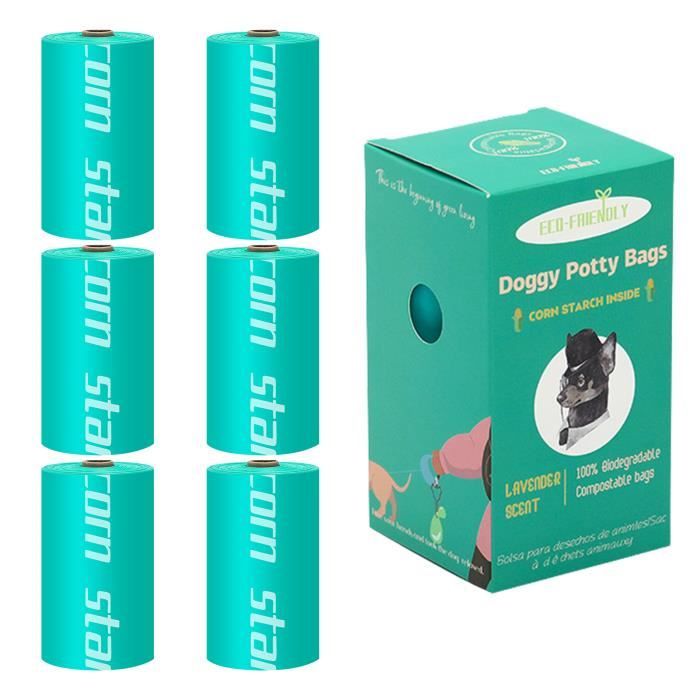 Sac de proprete excrements,Sac de Merde De chien 6 rouleaux-ensemble ...