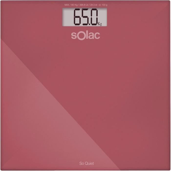 Pèse-Personne Numérique, Verre Trempé, Grand Écran, Deux Unités Kg-Lb, Arrêt Automatique, Max ...