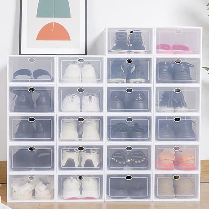 Rangement Chaussures Meuble À Chaussure Boîtes De Rangement Pour ...