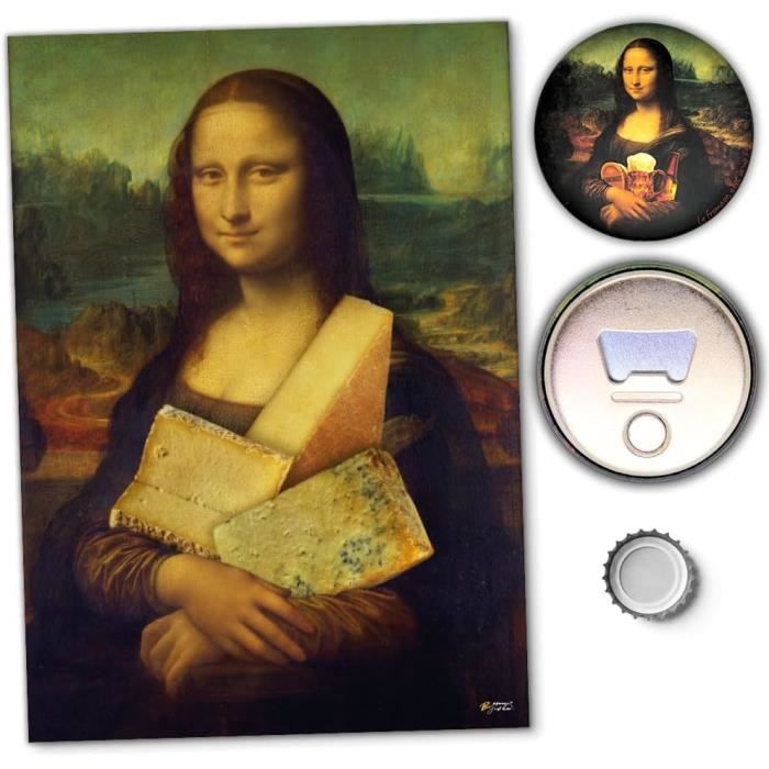 Affiche Mona Lisa She Is Mona Et Décapsuleur Mona Lisa Bière Et ...