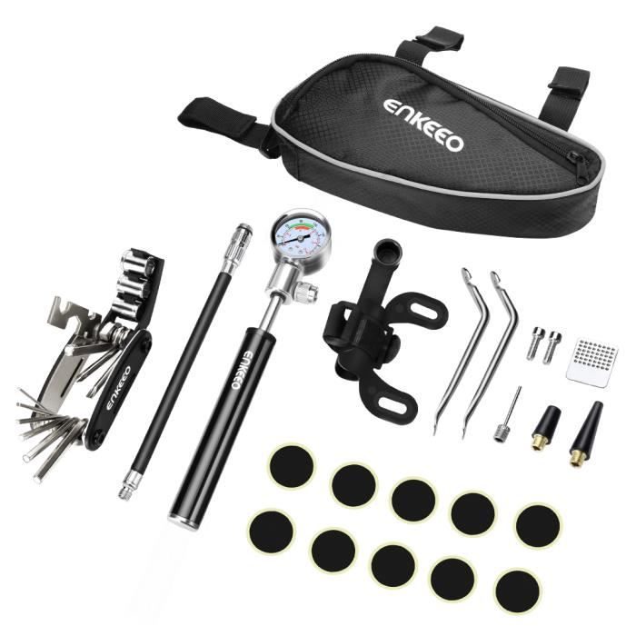 Kit de Réparation ENKEEO Multifonction de Pneu Vélo 16-en-1 Outil de ... Kit de Réparation ENKEEO Multifonction de Pneu Vélo 16-en-1 Outil de ...
