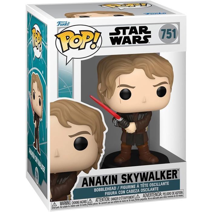 Figurine - FUNKO - N° 751 - Anakin Skywalker - Star Wars - 9 cm en ...