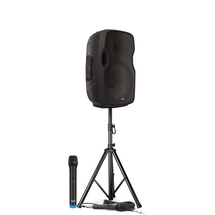 Enceinte Active Gemini AS 08 TOGO - 500W - Active sur Batterie 2 MICROS, USB/Bluetooth/AUX/SD ...