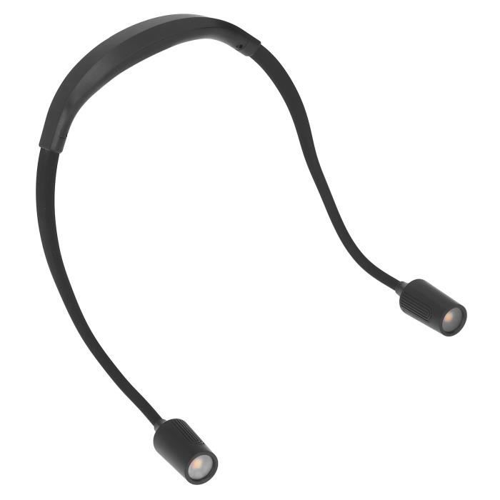 HURRISE Neck Hanging Lamp, Neck Book Light Black for Night Running for ...