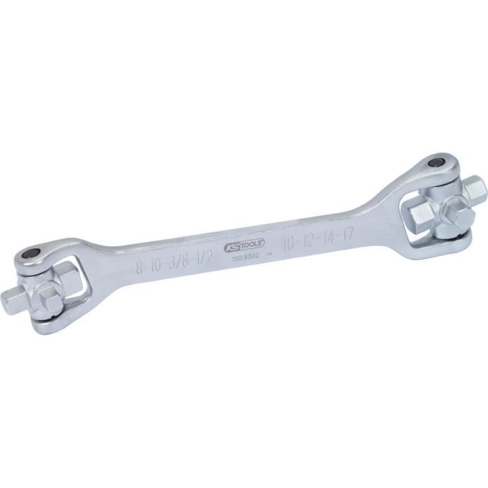 Clé de vidange - KS Tools - 150.9302 - 8 en 1 - Acier - Outils de ...