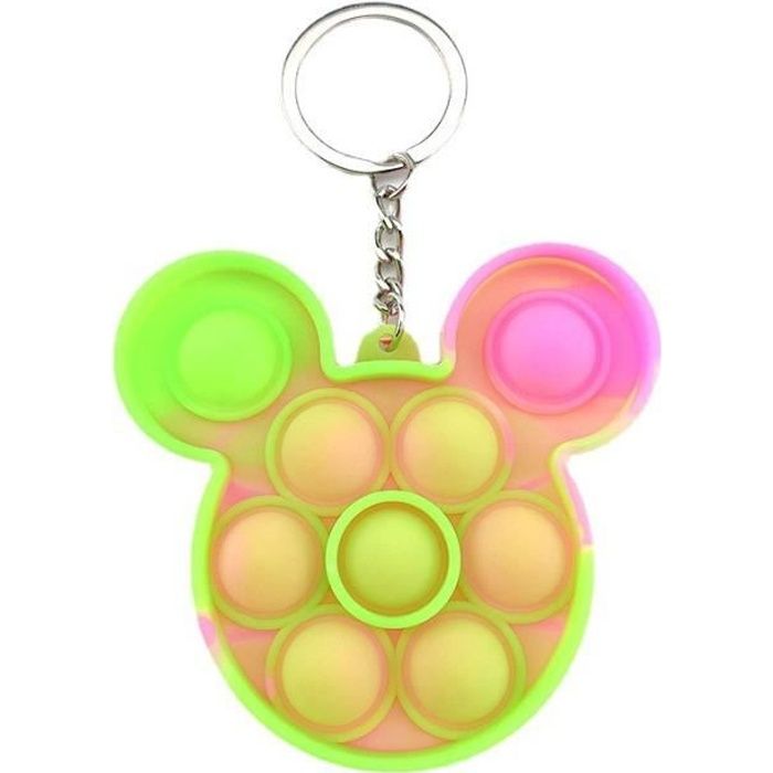 Mini Fidget Keychain Simple Dimple Bubble Toy silicone cadeaux Style5 ...