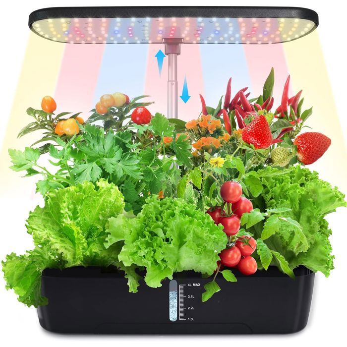 Machine Hydroponique Jardin D'herbes Hydroponique avec Lumière de ...