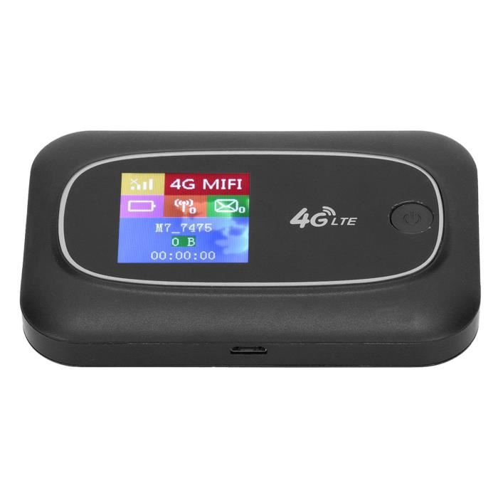 Routeur WiFi 4G PWSHYMI M7 - Batterie 2000mAh - 150Mbps - Écran LCD ...