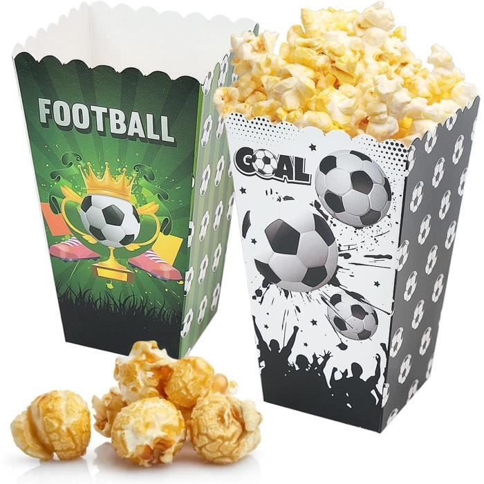 12 Pièces Boîtes Cadeaux De Football, Boîtes À Popcorn En Papier ...