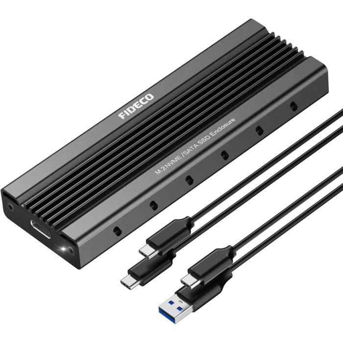 Boîtier M.2, Pcie Usb 3.2 Gen2 10Gbps Boîtier De Adaptateur, Disque Dur ...