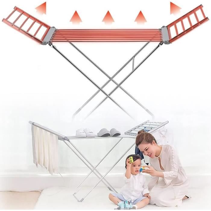 Ehskzjh Sèche-Linge Électrique Pliable, Séchoir À Linge Électrique ...
