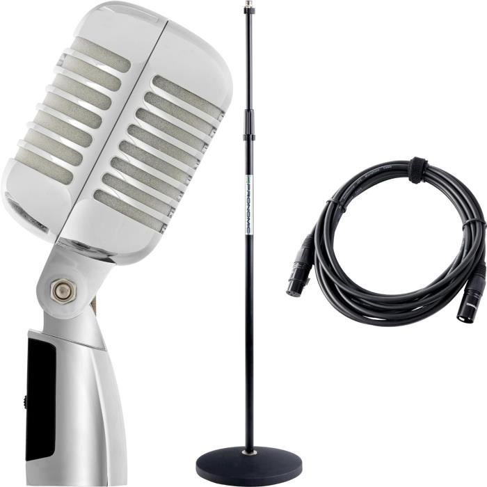 Pronomic DM-66S Microphone Dynamique Set - Vintage pour Chant Micro ...