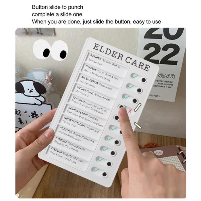 LAM-DIY Sticky Notes Plastic Checklist Portable To Do List Board DIY ...