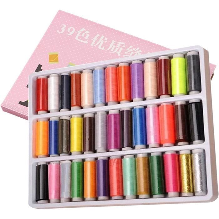 Fil À Coudre (39 Couleurs Assorties), Rouleaux Fil À Coudre,Fil Solide ...