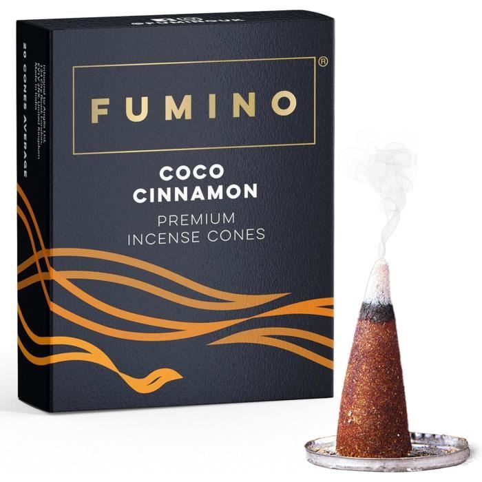 Cônes Encens Naturel Parfum Coco Cannelle - 20 Cônes Encens Frais ...